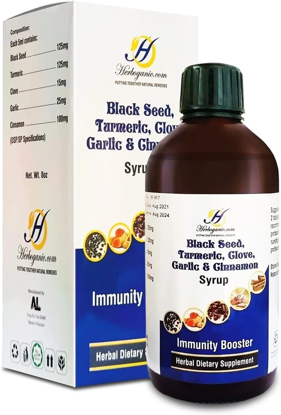 Amazon.com: HERBOGANIC Immunity Boost Syrup : Health & Household