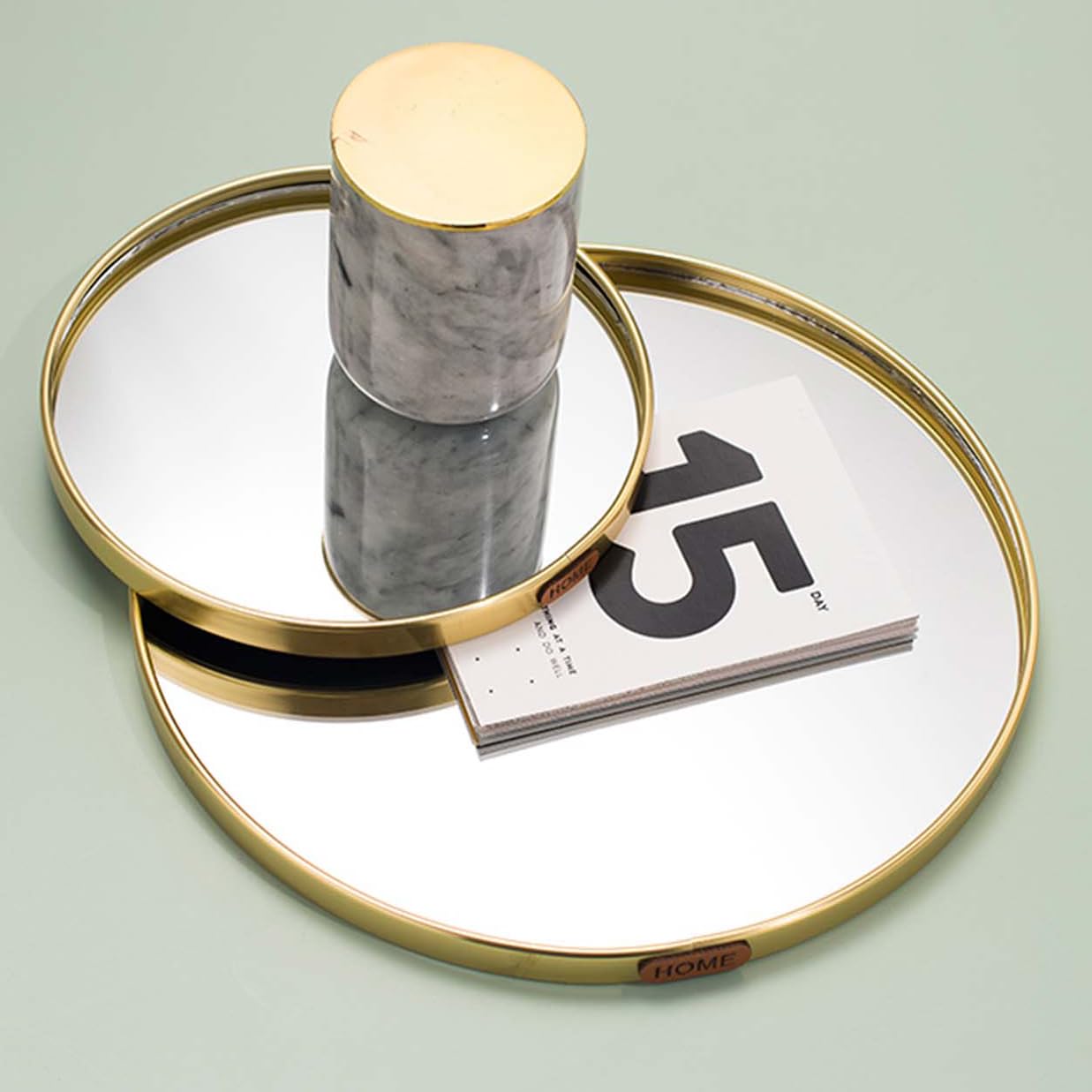 Amazon.com: Perfum Trays,Gold Mirror Tray,Vanity Decorative Tray,Non ...