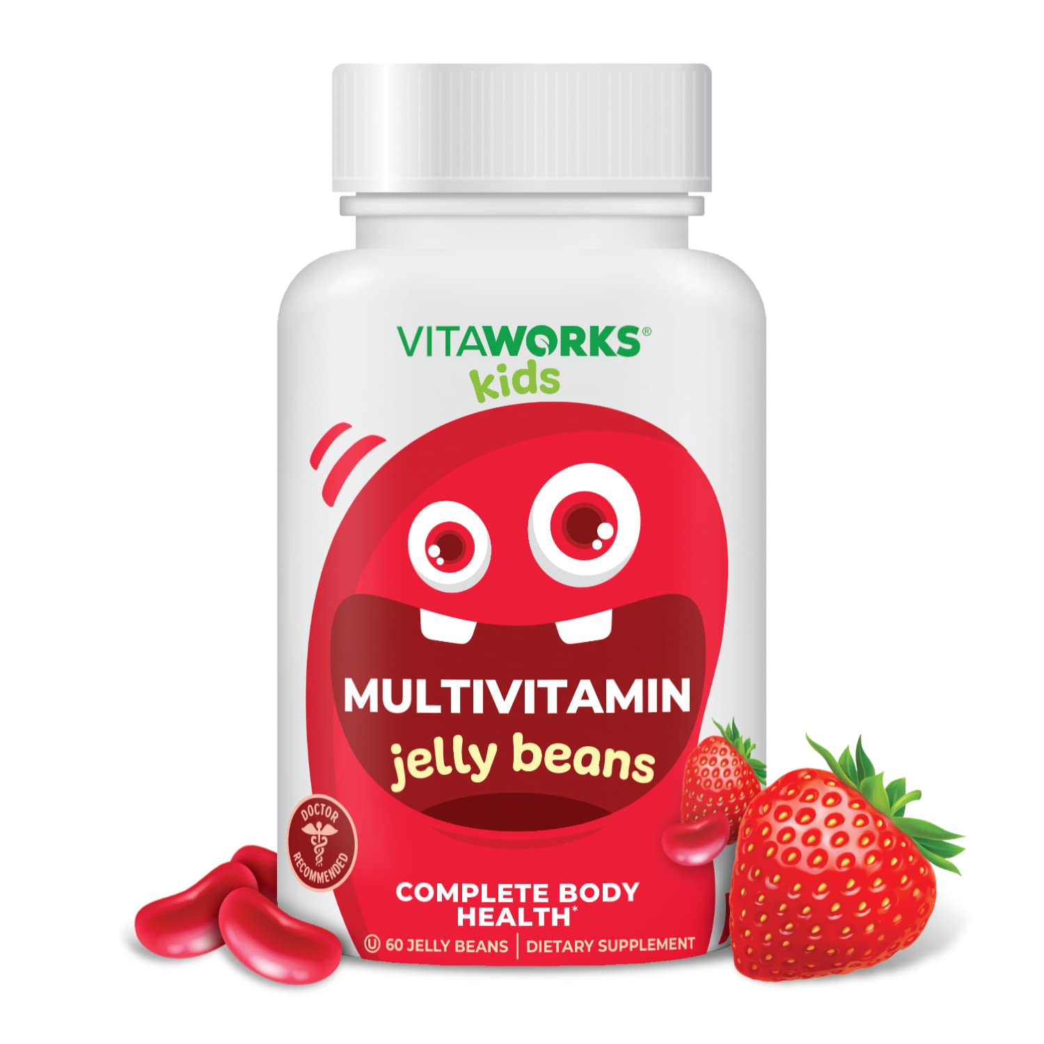Amazon.com: VitaWorks Kids Multivitamin & Minerals Jelly Beans - Tasty Natural Fruit Flavor ...