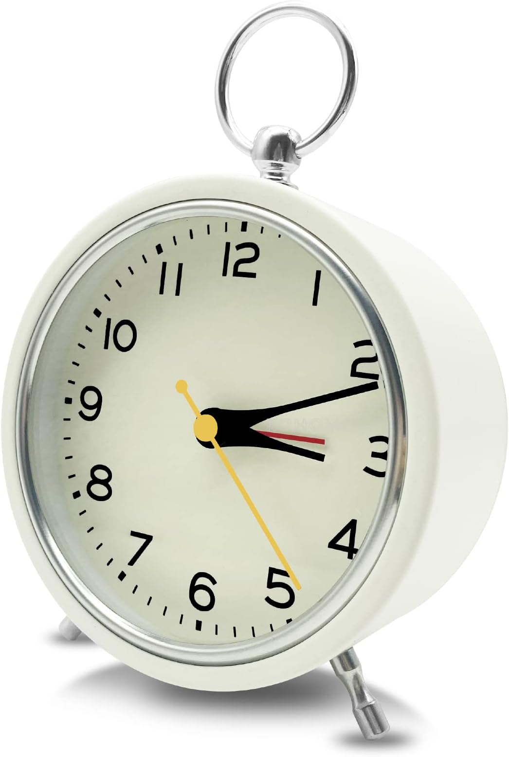 Amazon.com: Analog Alarm Clock, 4 inch Super Silent Non Ticking Small ...