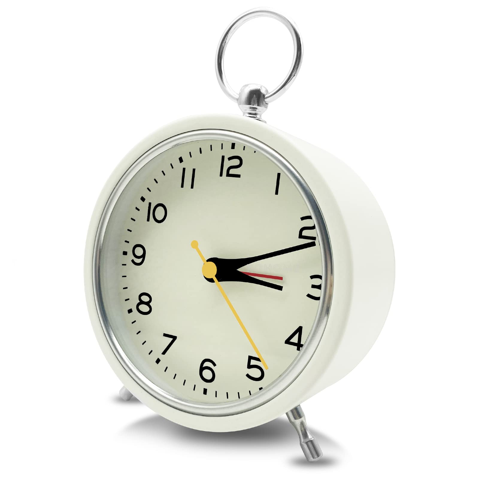 Amazon.com: Rohome Silent Table Analog Alarm Clock No Ticking Battery ...