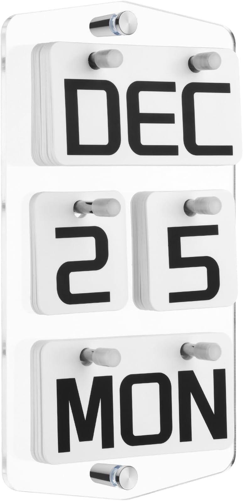 Amazon.com: Wall Mount Acrylic Calendar, Perpetual Calendar 2025 Daily ...