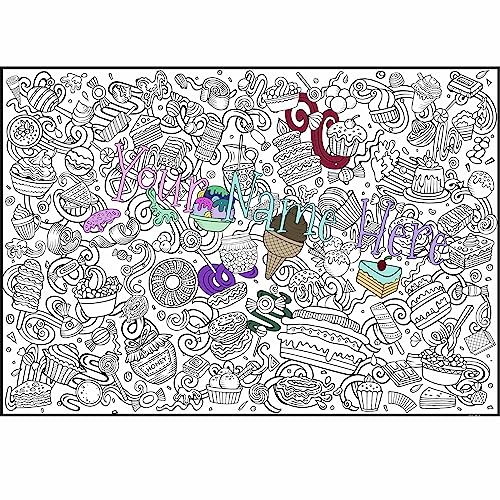 Amazon.com: Personalized Giant Coloring Poster - Jumbo Coloring Sheets ...