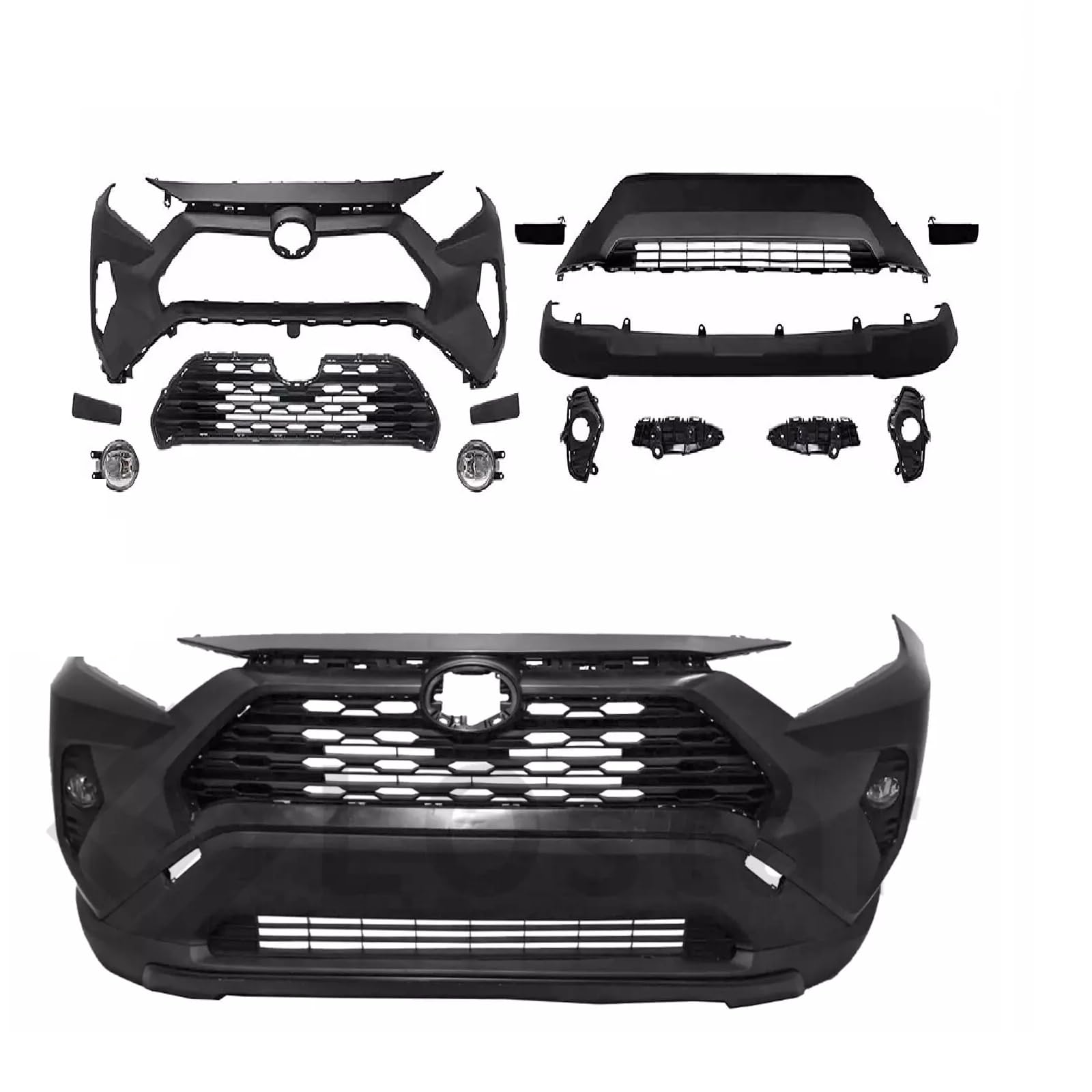 Amazon.com: Toyota RAV4 Front Bumper Cover Kit - Complete Front Bumper ...