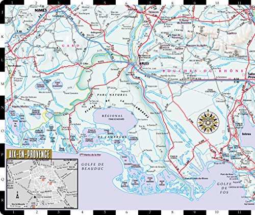 Streetwise Provence Map - Laminated Regional Road Map of Provence ...