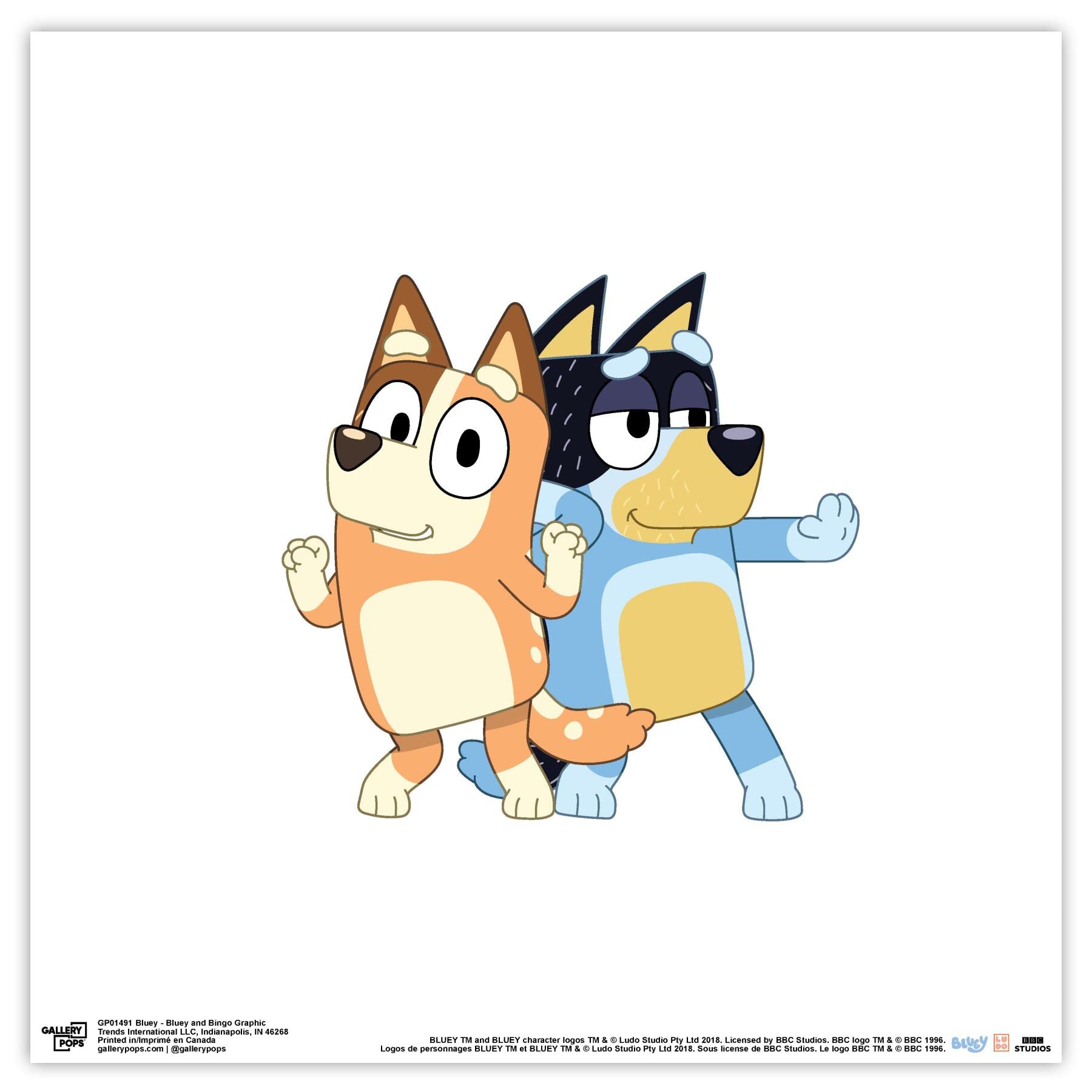 Amazon.com: Trends International Gallery Pops Bluey - Bandit and Chilli ...