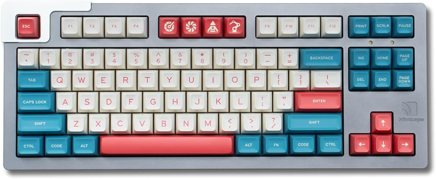 UK Keycaps SA Profile 172 Keys Double Shot 6.25u/7u ISO/ANSI Layout ...