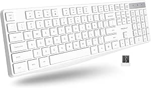 Amazon | 2.4G USB Wireless Keyboard for Laptop or Computer - Keep it ...