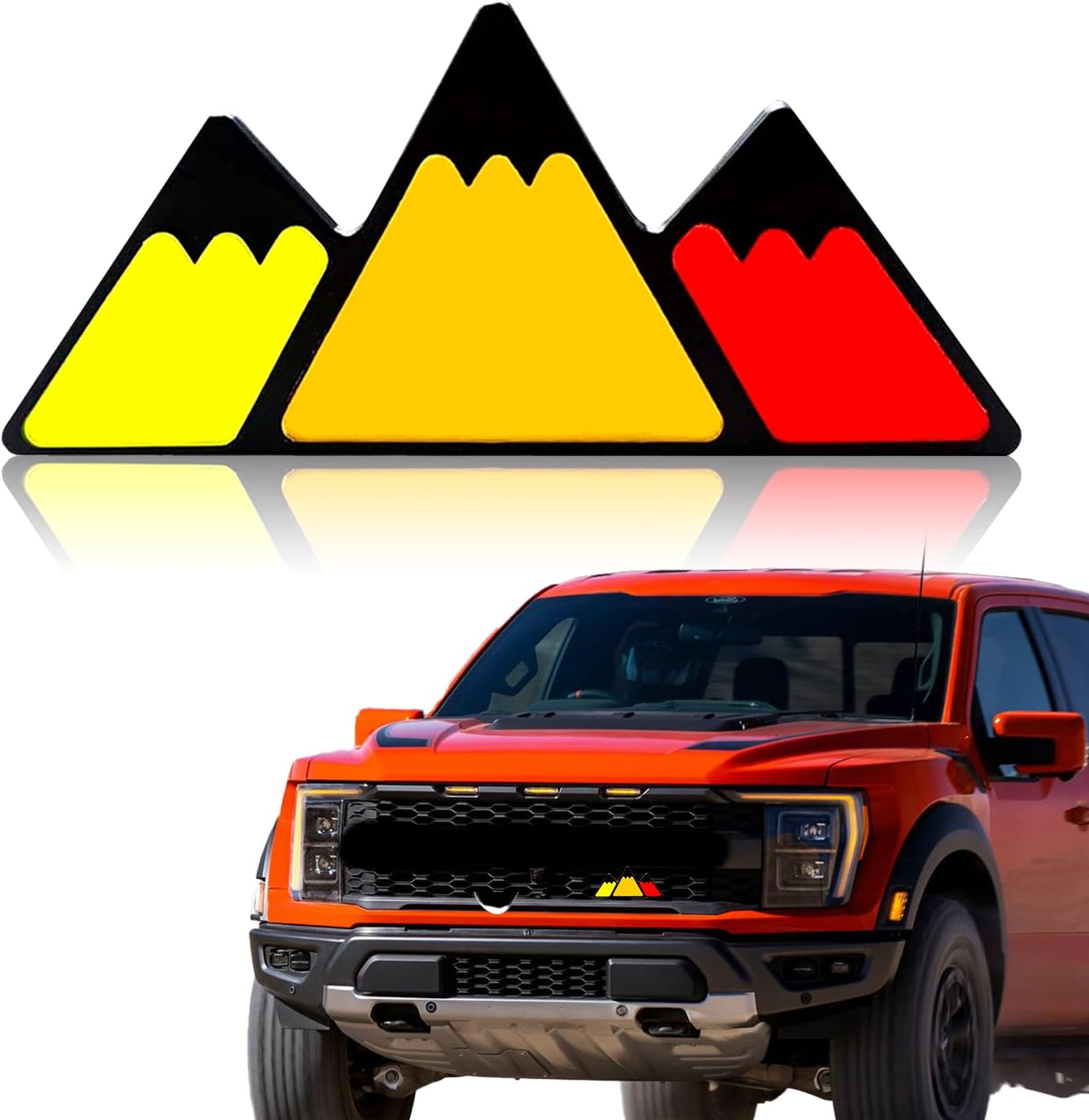 Amazon.com: Tri-Color Car Emblem for Mesh Gille,Waterproof Car Emblems ...