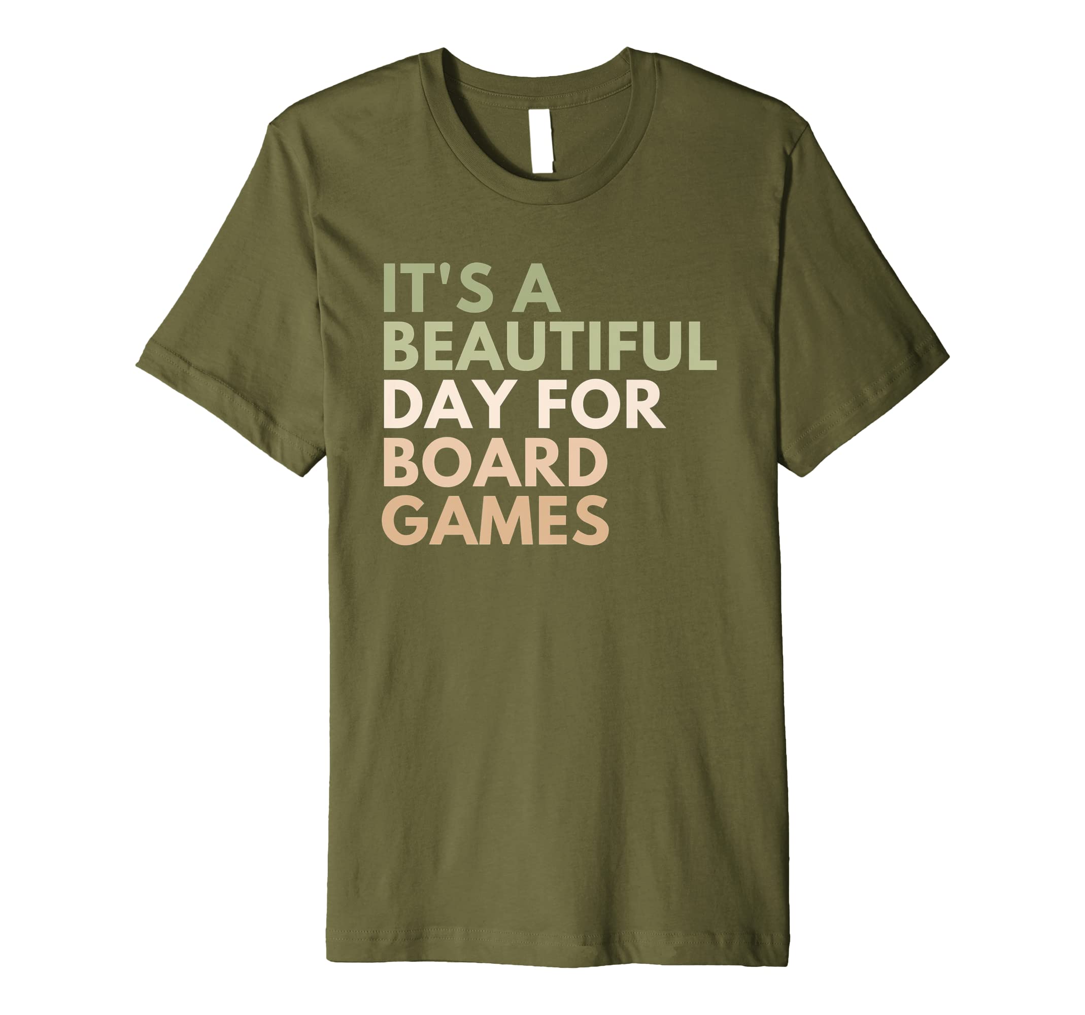 Amazon.com: It's A Beautiful Day For Board Games Premium T-Shirt ...
