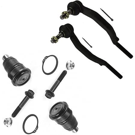 Amazon.com: Detroit Axle - New 4pc Kit: Upper Ball Joints and Outer Tie Rod Ends for Chevrolet ...