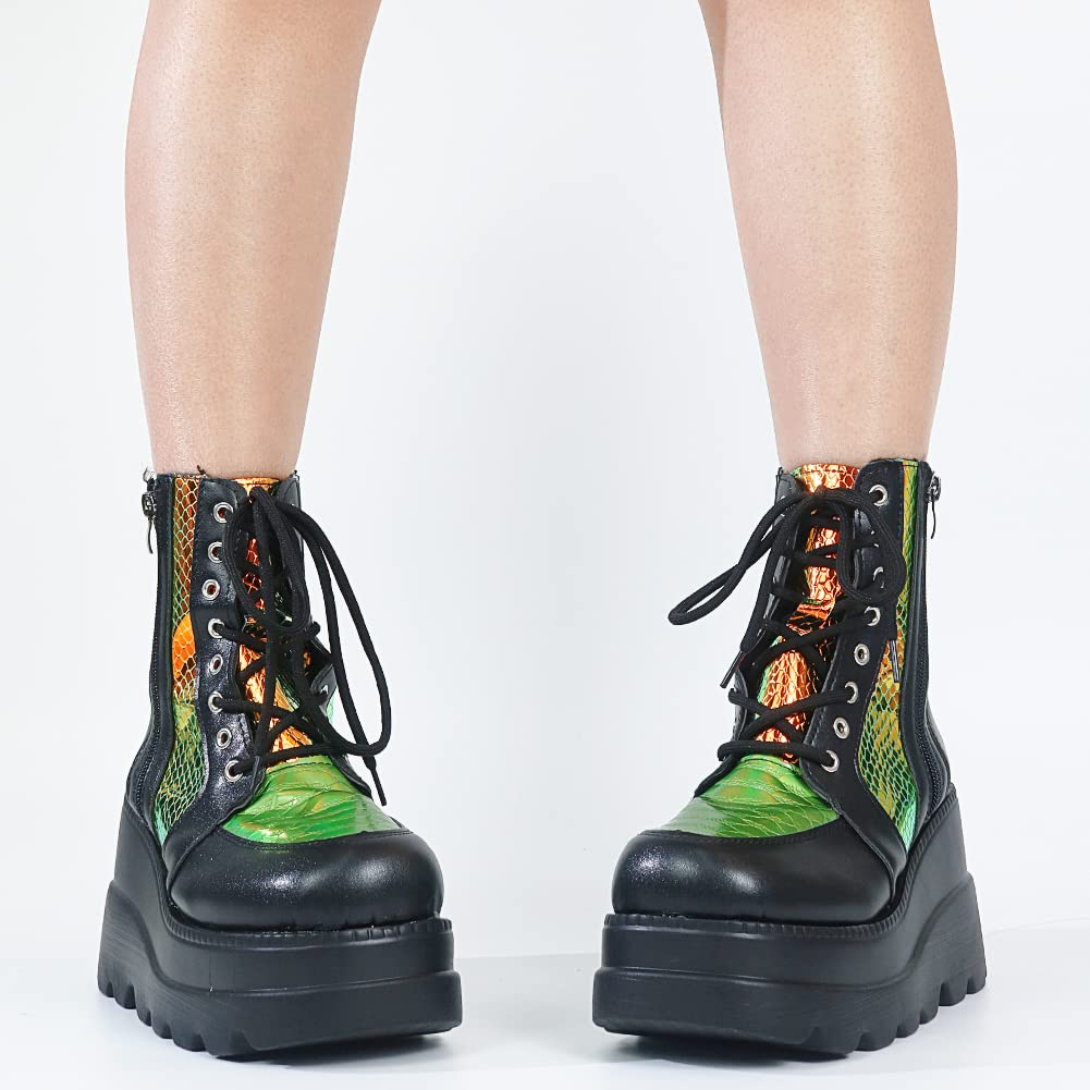 Snapklik.com : Platform Boots Ankle Boots For Women Goth Boots Combat ...