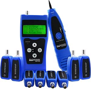 Amazon.com: Digital LAN Telephone Coaxial Cable Tester with 8 Remote ...