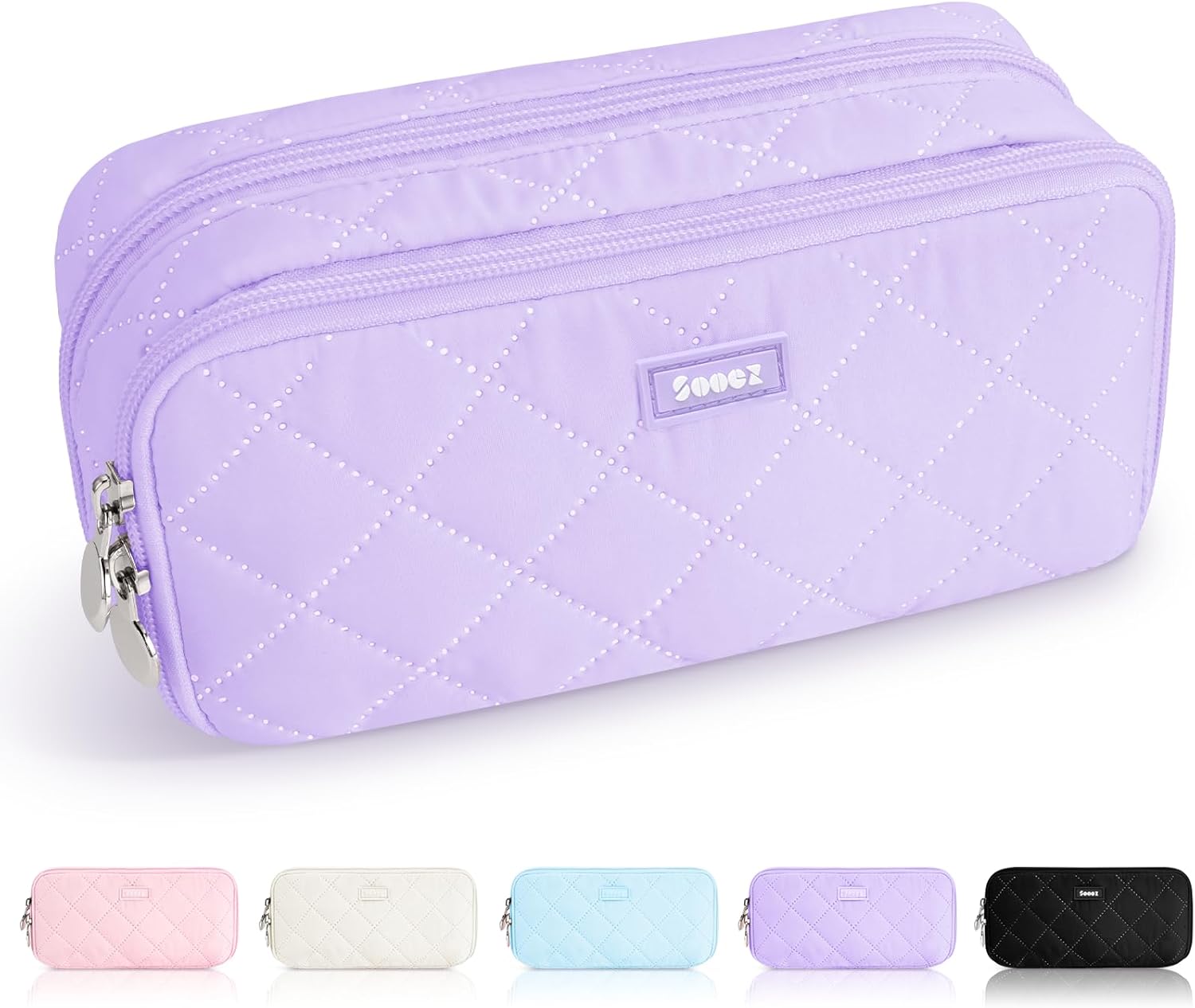 Amazon.com: Sooez Large Pencil Case Pouch, Extra Big Pencil Bag with 8 ...