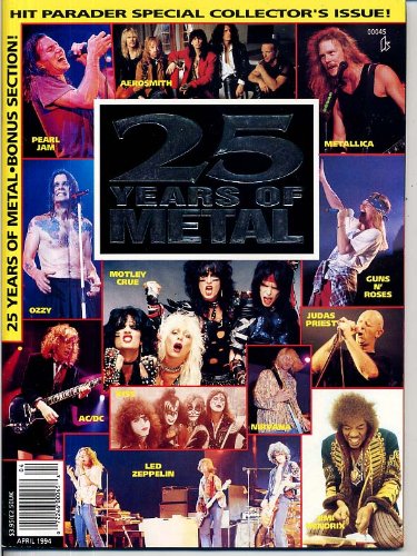 Hit Parader Magazine 25 YEARS OF METAL Tony Iommi AEROSMITH Guns N ...
