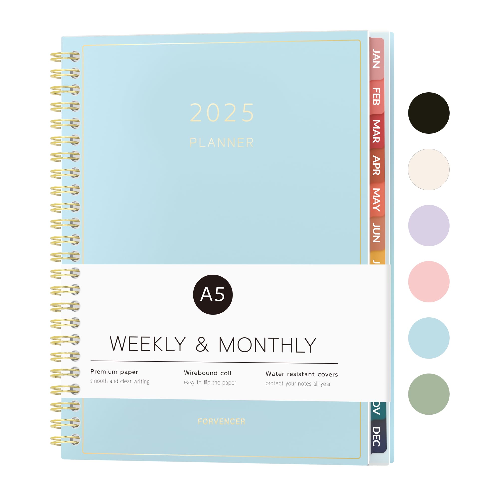 Amazon.com : Forvencer Planner 2025, Weekly and Monthly Calendar ...