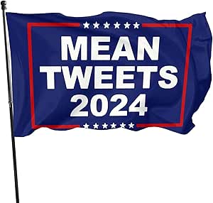 Amazon.com : LumiLa Mean Tweets 2024 Flag 3x5 Feet Banner, One Size ...