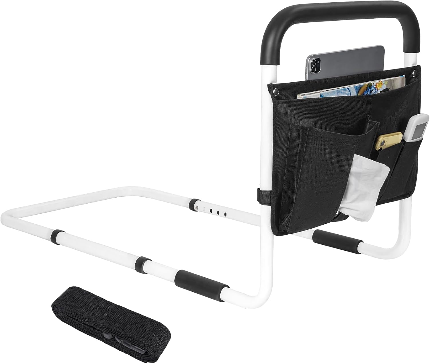 Bed Assist Rails fo Elderly Adults Safety Bed Rail with Storage Pocket ...