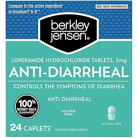 Amazon.com: Rite Aid Anti-Diarrheal Caplets, 24 Count, 2 mg Loperamide ...