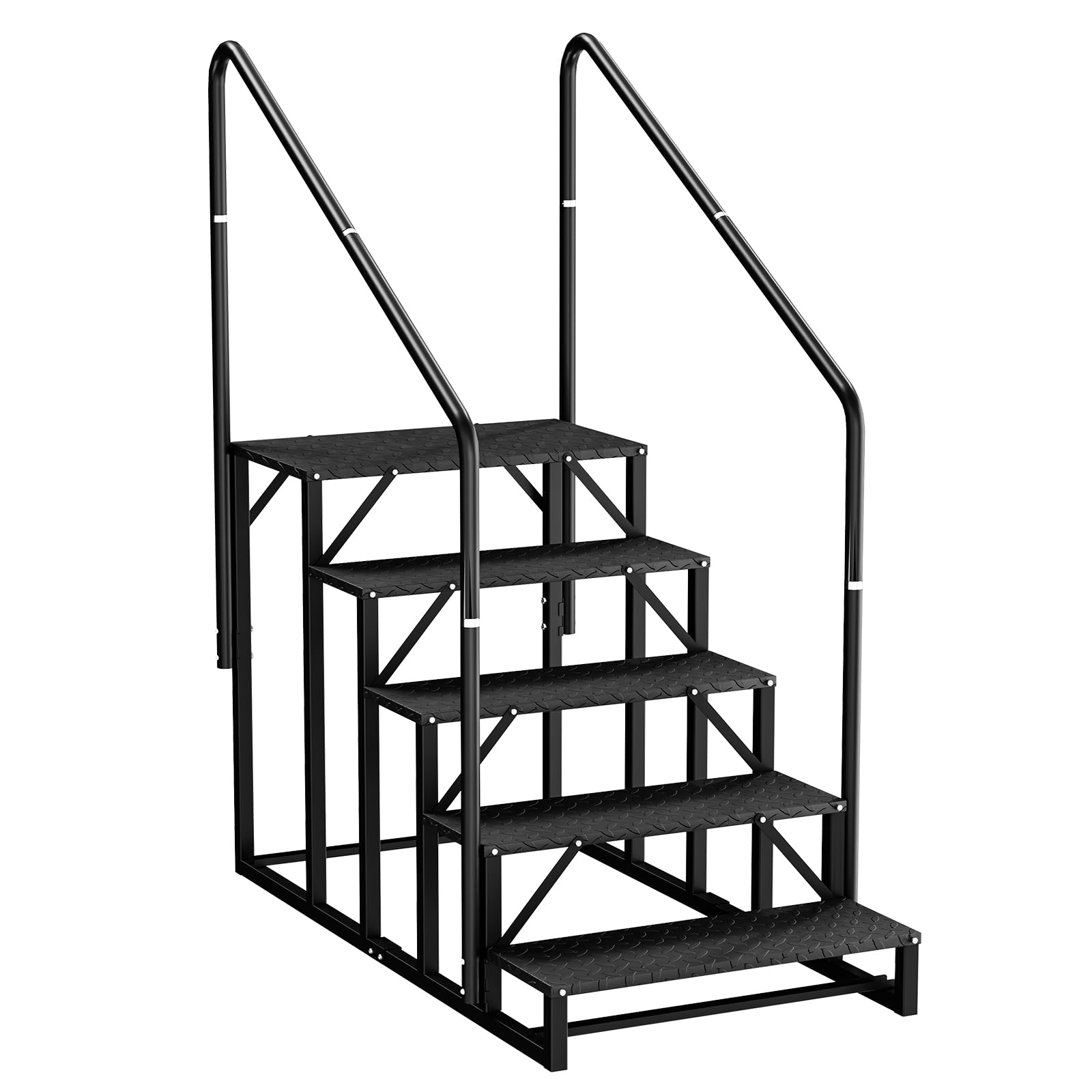 Amazon.com: RV Steps with Handrail, 5 Steps RV Stair Hot Tub Steps ...