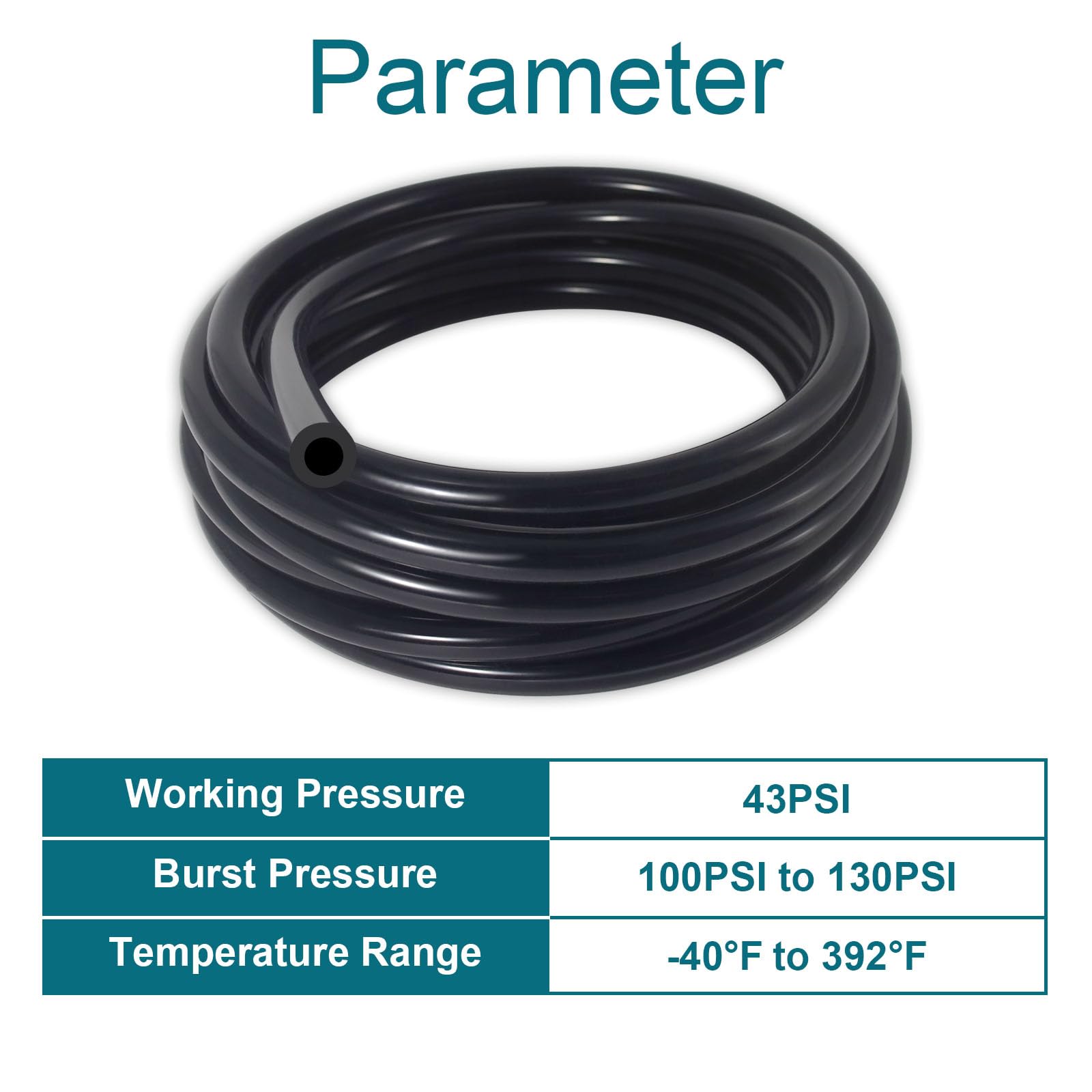 Snapklik.com : GEPHYNM Vacuum Hose Automotive, 10 FT 1/4 Inch ID Vacuum ...