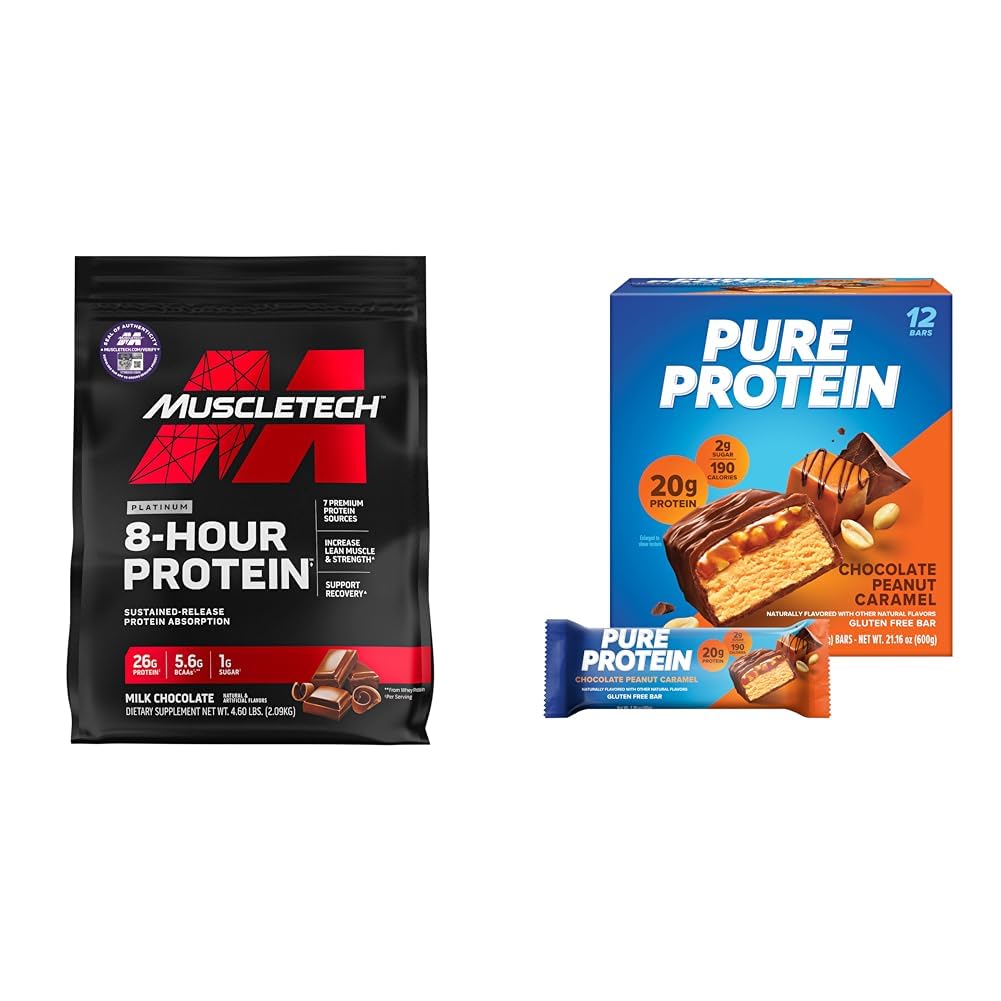 Amazon.com: Muscletech Whey Protein Powder Bundle Phase8 4.6lb ...