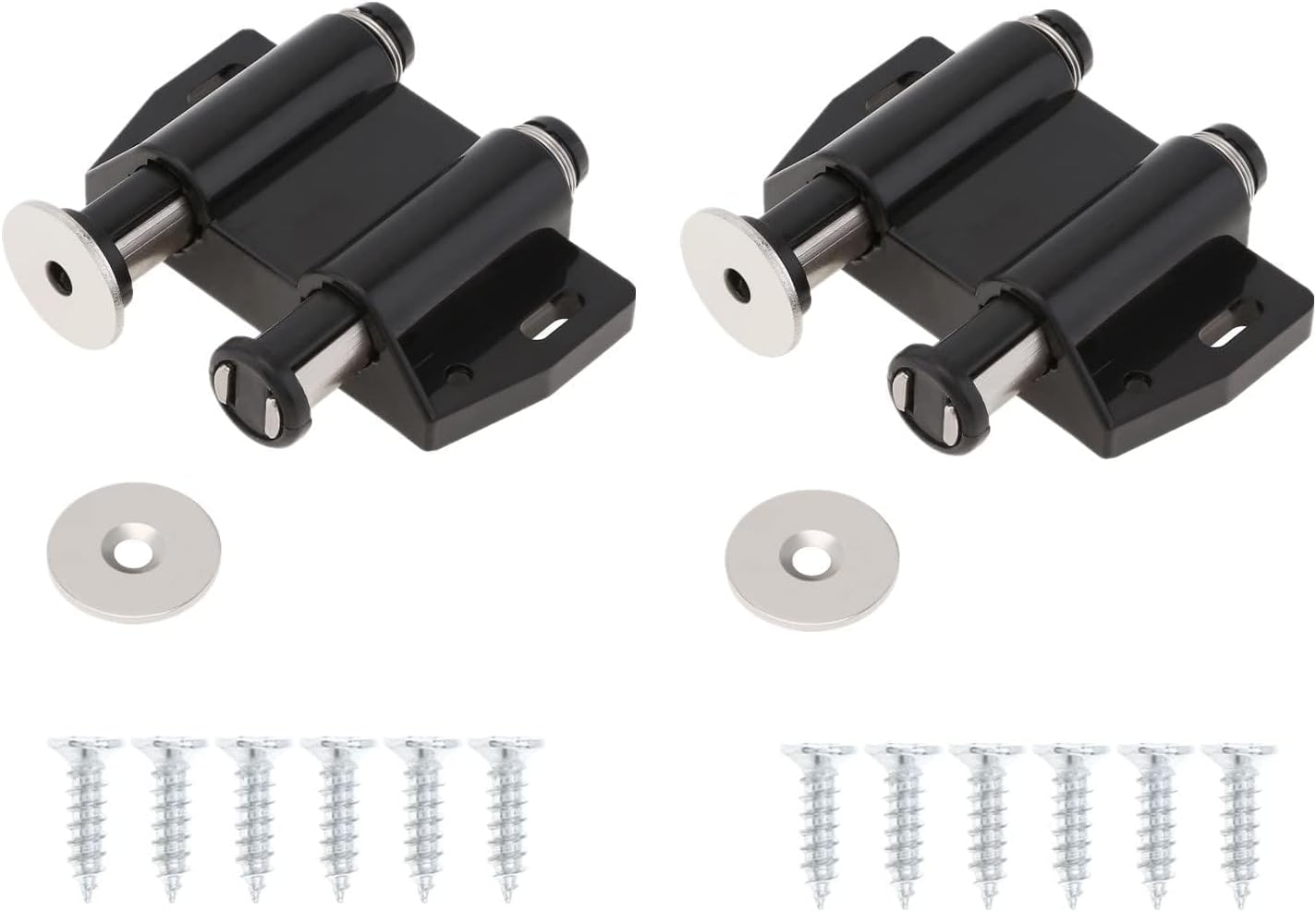 Magnetic Touch Push Open Latch (2, Black) - Amazon.com