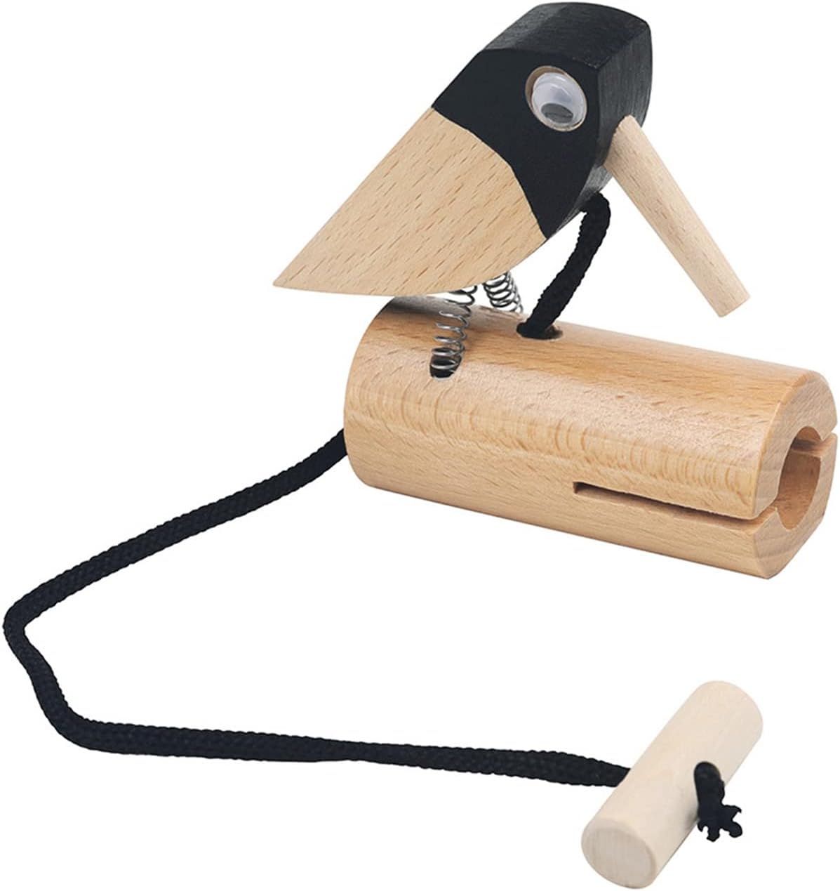 Wooden Pull Bird Beech Wood Woodpecker Musical Tone Block Percussion ...