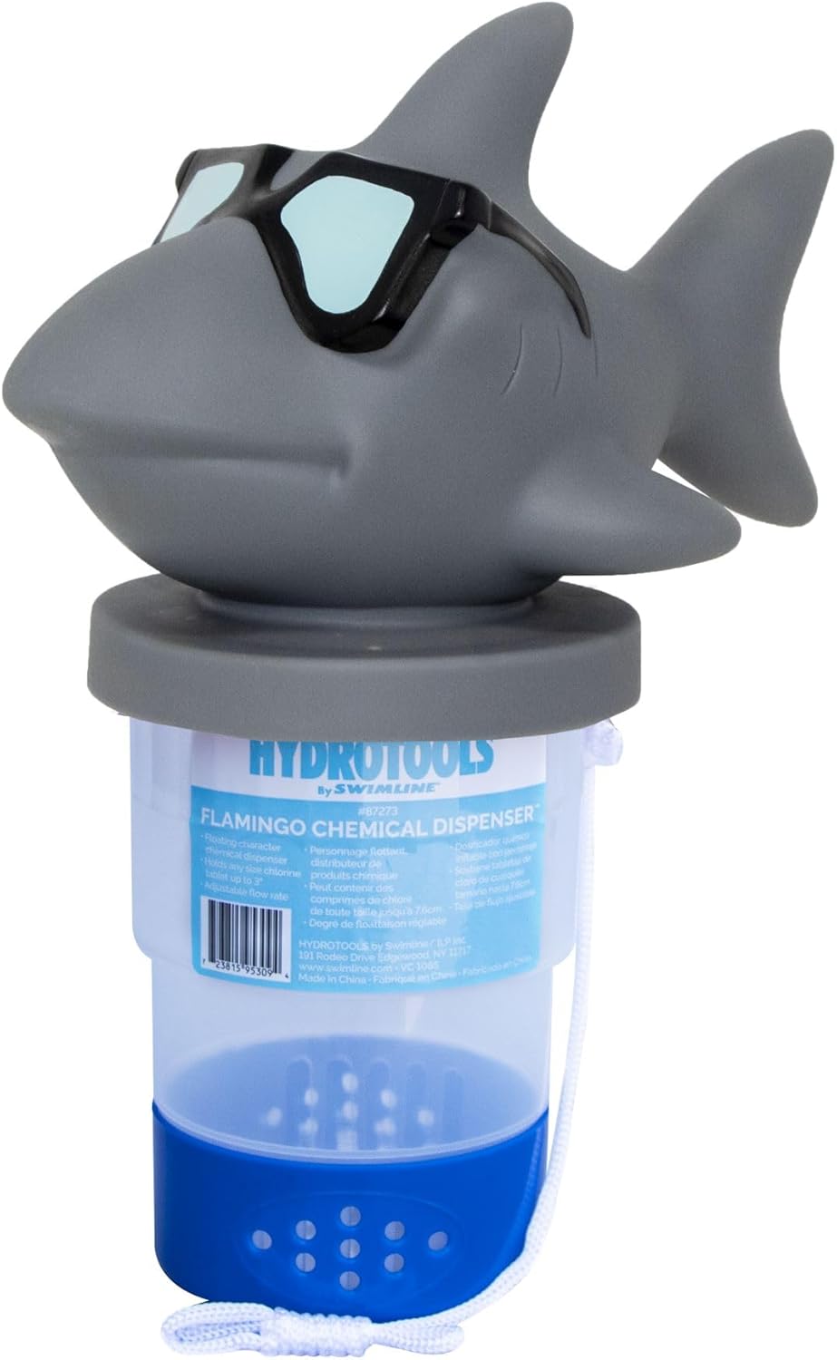 Amazon.com : HydroTools Cool Shark Swimming Pool Dispenser - 13" - Gray ...