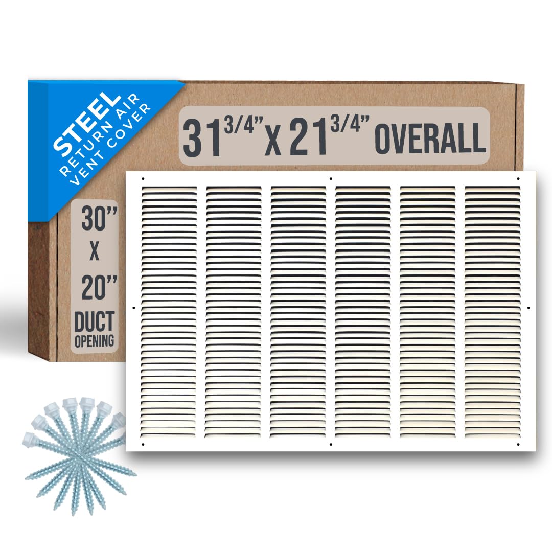 Snapklik.com : Fits 30x20 Duct Opening Steel Return Air Grille By Vent ...