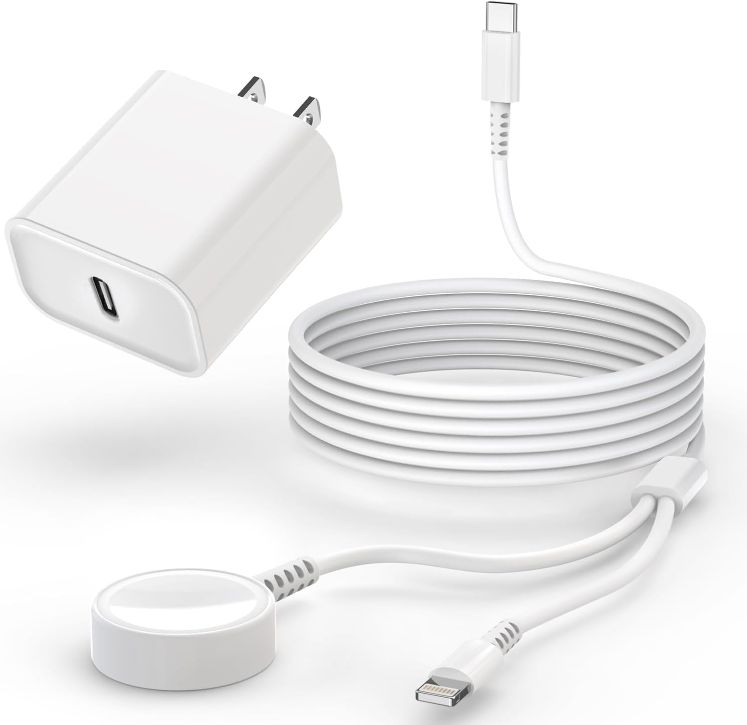 Amazon.com: for 2 in 1 USB C Apple Watch Charger Magnetic iWatch Fast ...