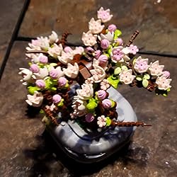 Amazon.com: PinkBee Micro Nano Flower Bouquet Bonsai Tree Building ...