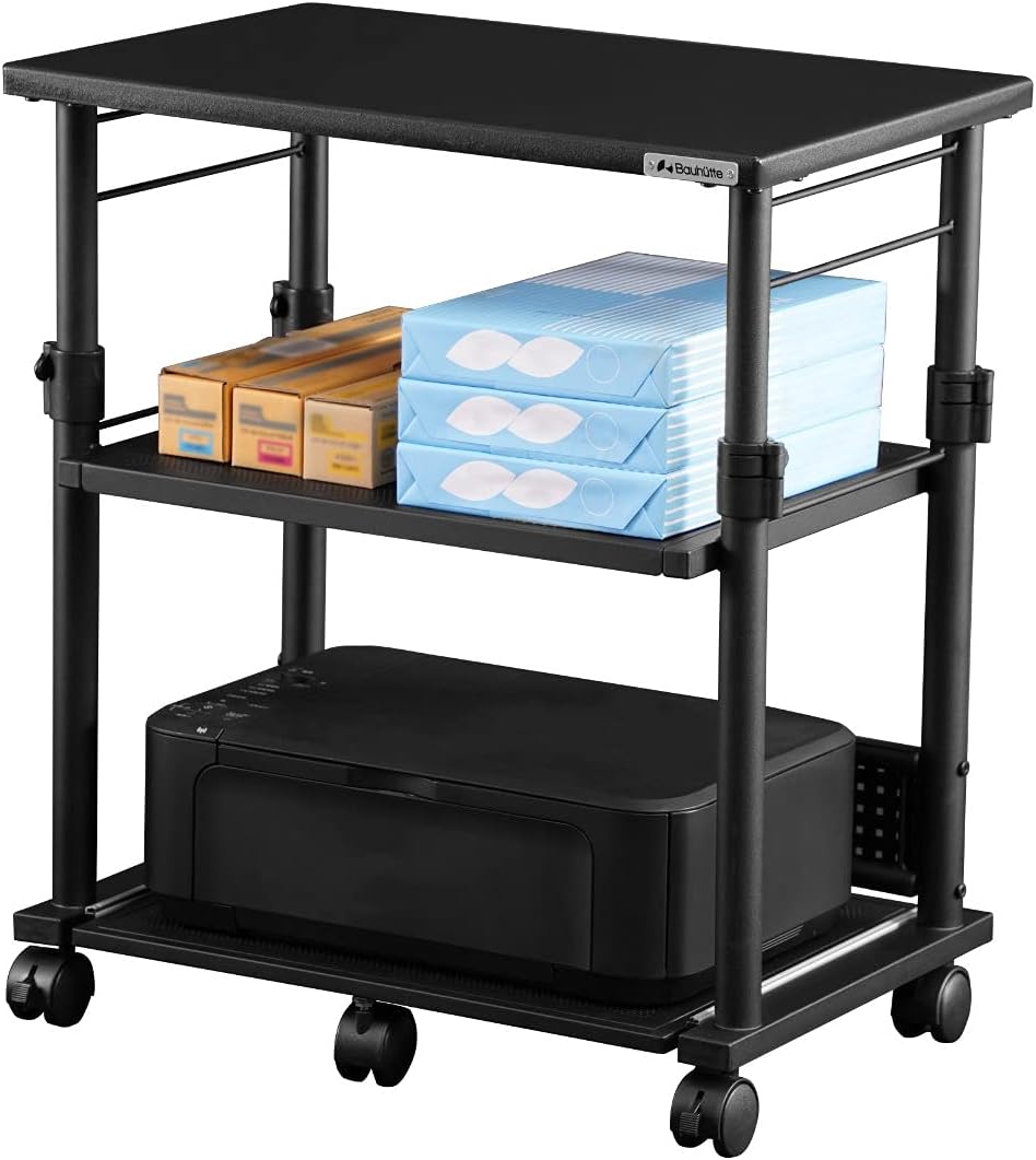 Amazon.com: Bauhutte BHS-600P-BK Elevating Type Assembly Printer ...