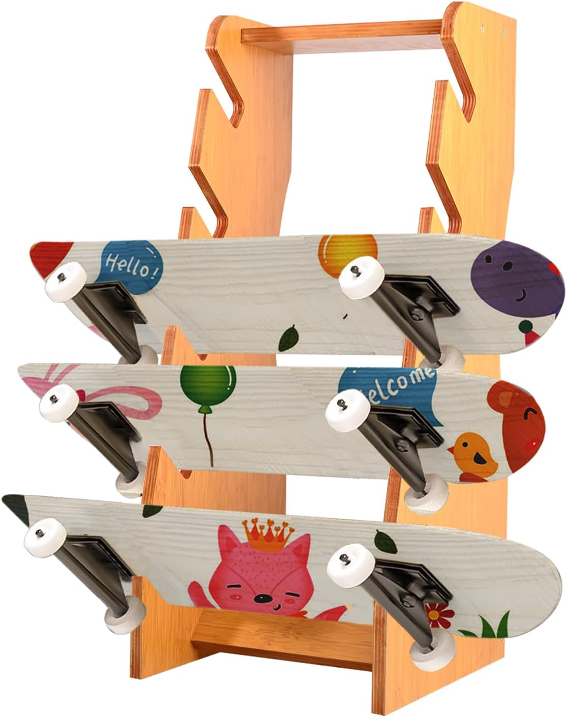Amazon.com: Eco Sk8 Stands - Skateboard Rack Floor Stand - Minimalistic ...