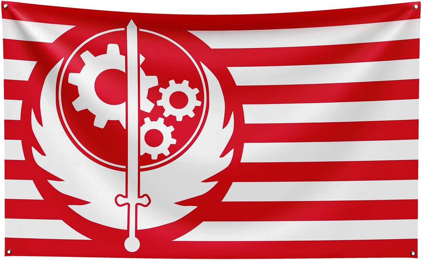 Amazon.com: SENZIP Brotherhood of Steel Flag Game Banner 3x5, Man Cave ...