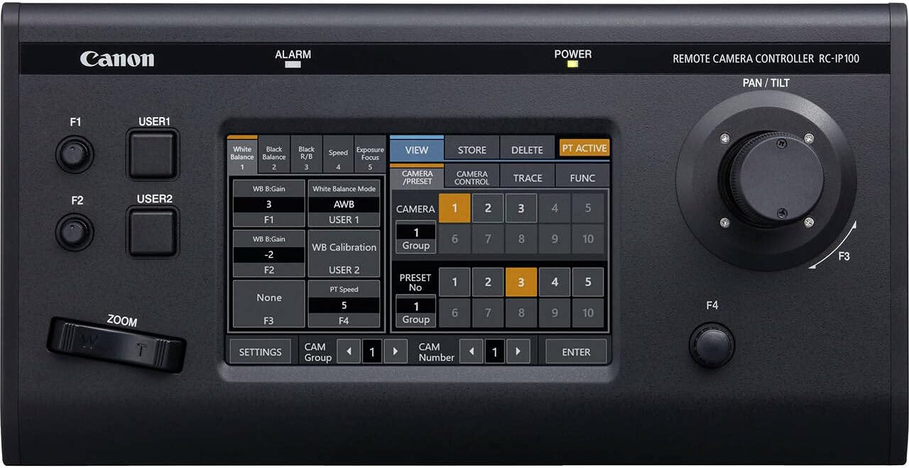 Amazon.com : Canon RC-IP100 Remote PTZ Camera Controller - 7” Touch ...