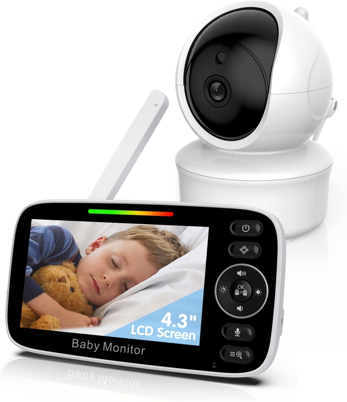 Baby Monitor, GHB Video Baby Monitor with Camera Eco Mode 900ft Range ...