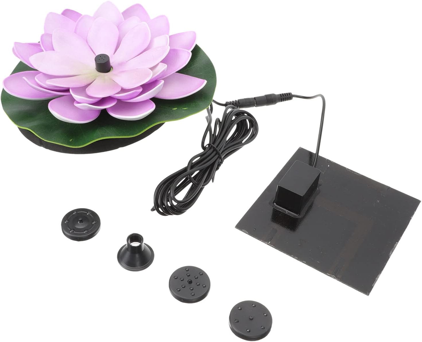 Amazon.com: GANAZONO 1set Solar Floating Water Lily Fountain for Garden ...