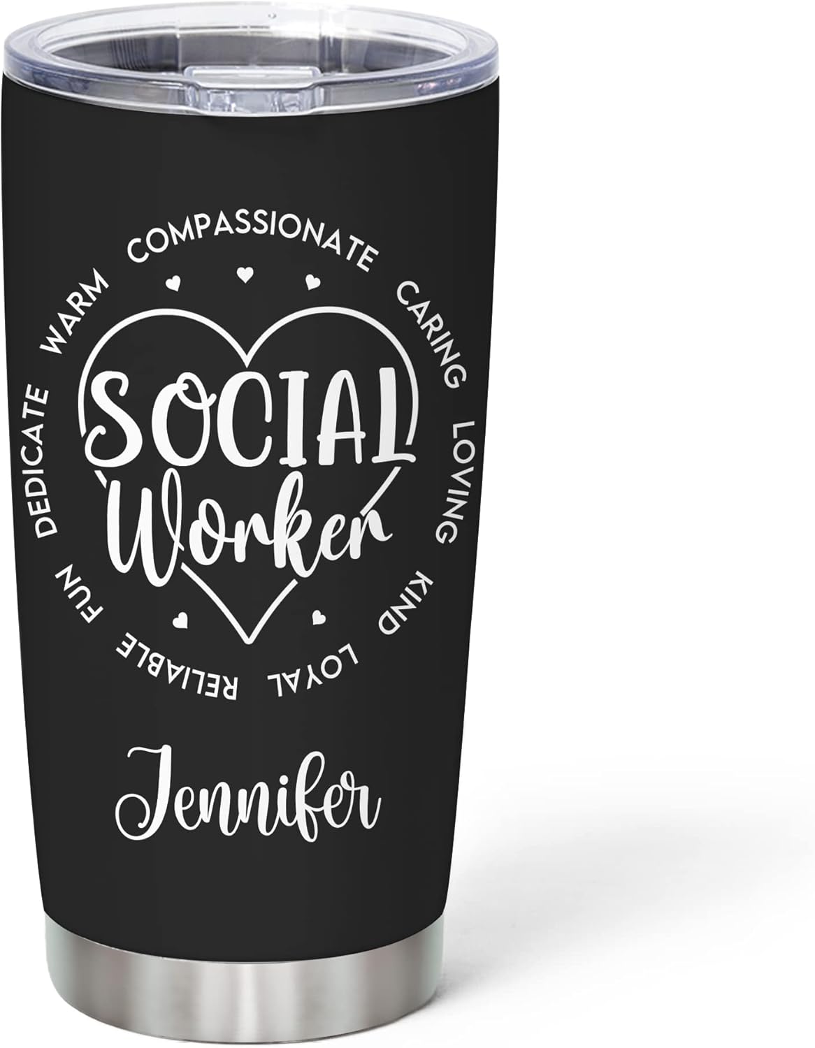 Amazon.com | Hyturtle Personalized Social Worker Tumbler For Women ...