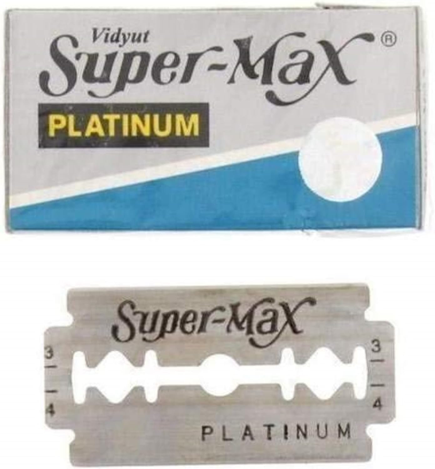 Super-Max Platinum Double Edge Razor Blades - 5 ea by Supermax : Amazon ...