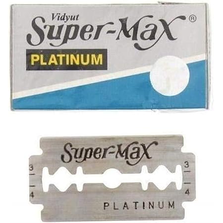 Amazon.com: Super-max Razor Platinum Blades 20 Tucks of 5 Blades Each ...