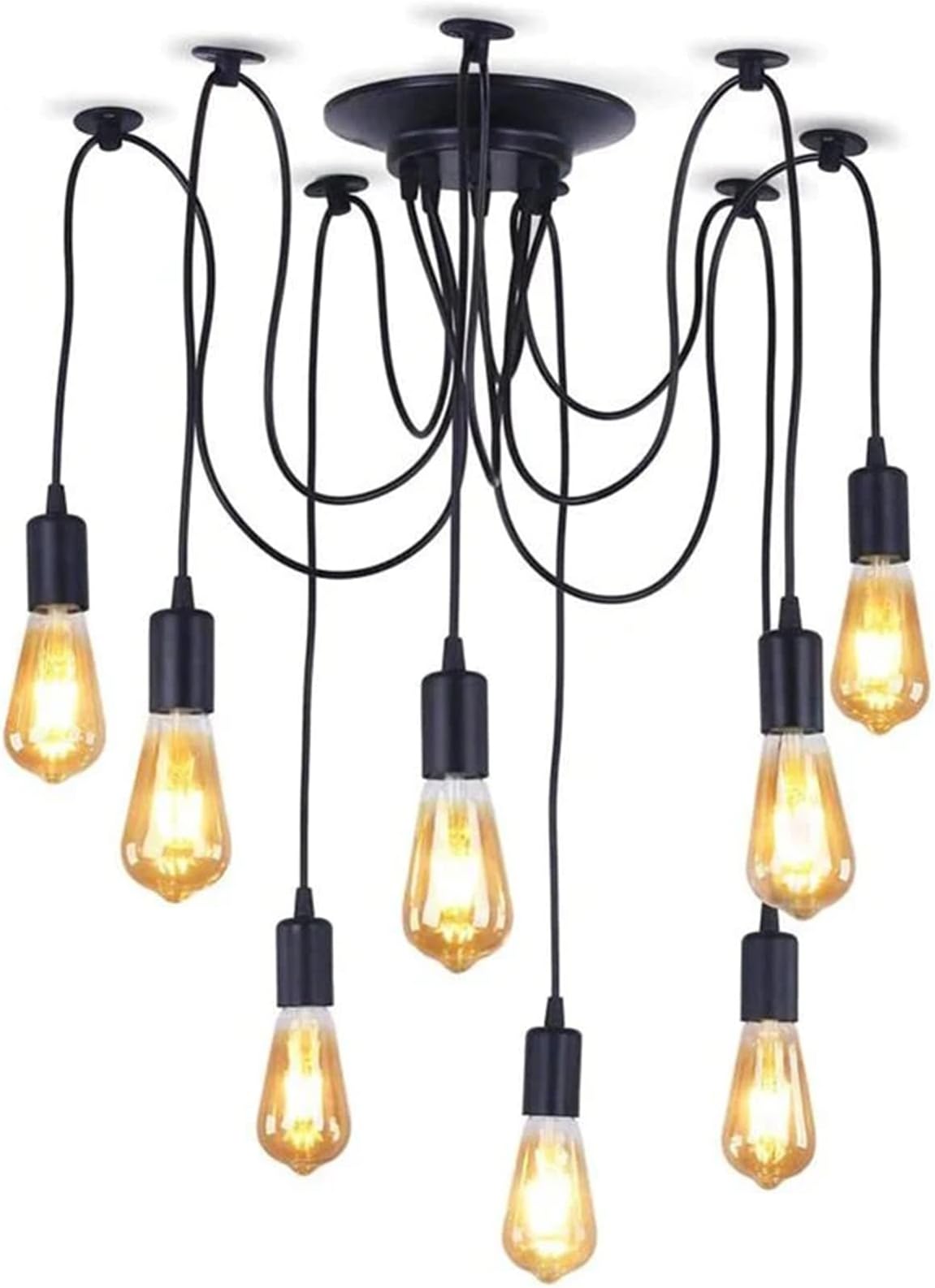 HOMLUCE 8 Arms Ceiling Spider lamp Pendant Lighting, Antique Classic ...