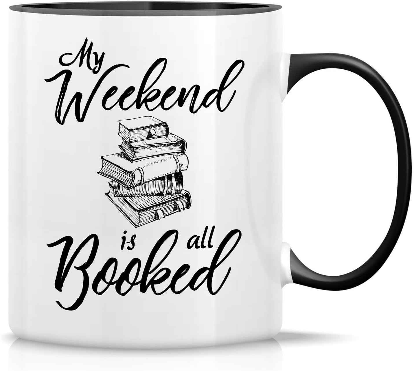 Amazon.com: Retreez Funny Mug - My Weekend is All Booked Book 11 Oz ...