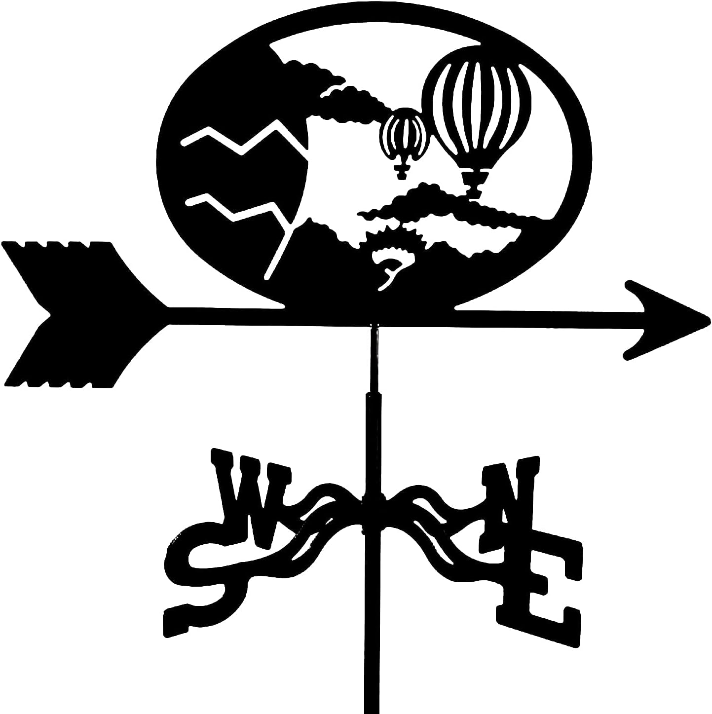 Amazon.com : Wind Vane Weathervane with Creative Ornament, Weather Vane ...