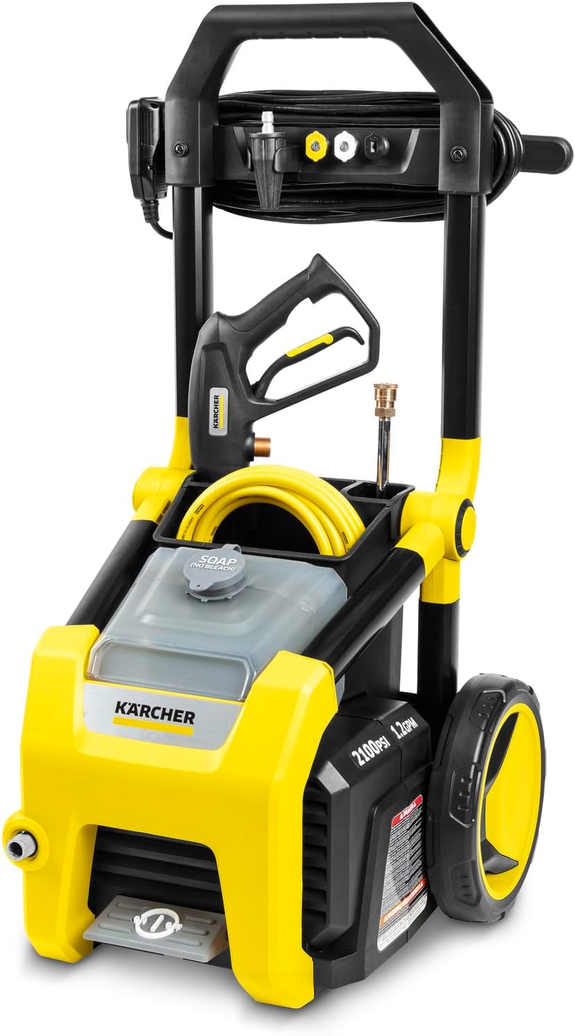 Karcher K1800PS 1800 PSI 1.2 GPM Electric Power Pressure Washer with ...