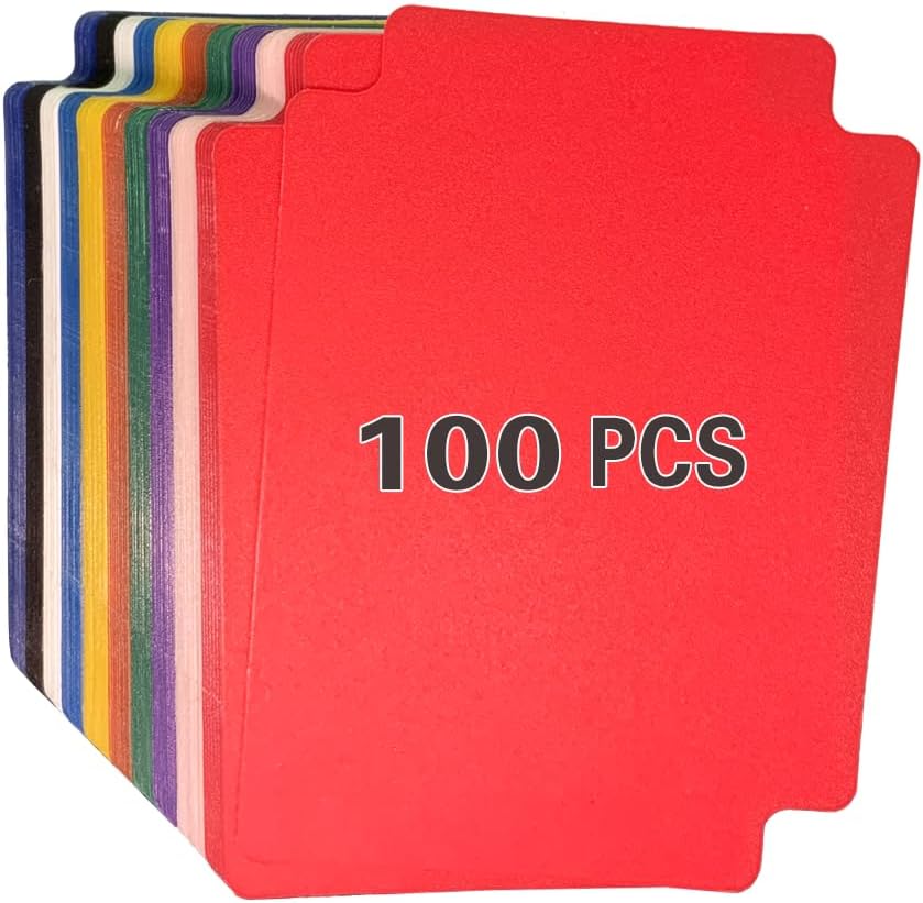 Amazon.com: qieoyk Trading Card Dividers 100 Pieces White Card Dividers ...