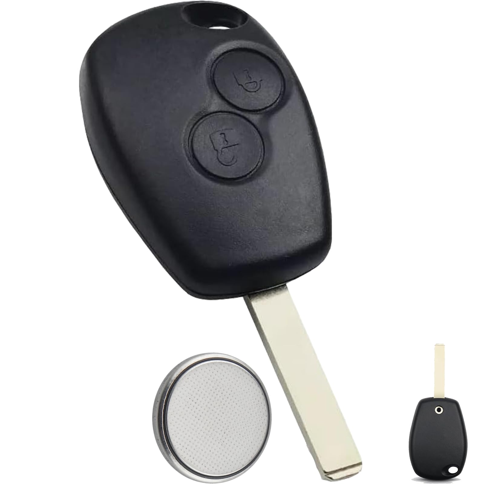 2 Buttons Car Key Fob Case For Renault Clio Trafic Twingo Kangoo Modus ...