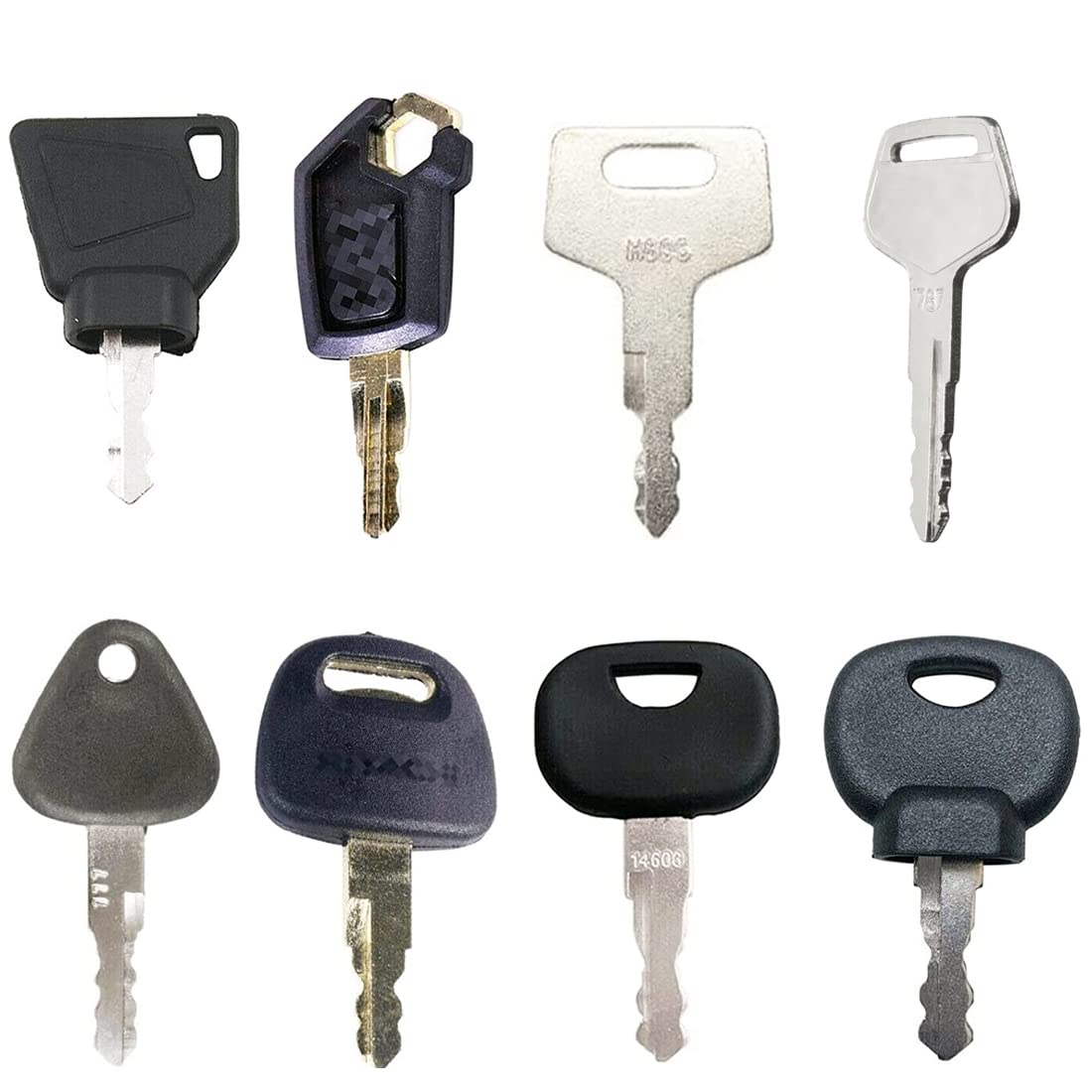 8pcs Heavy Plant Machinery Master Key Ignition Set for Excavators ...