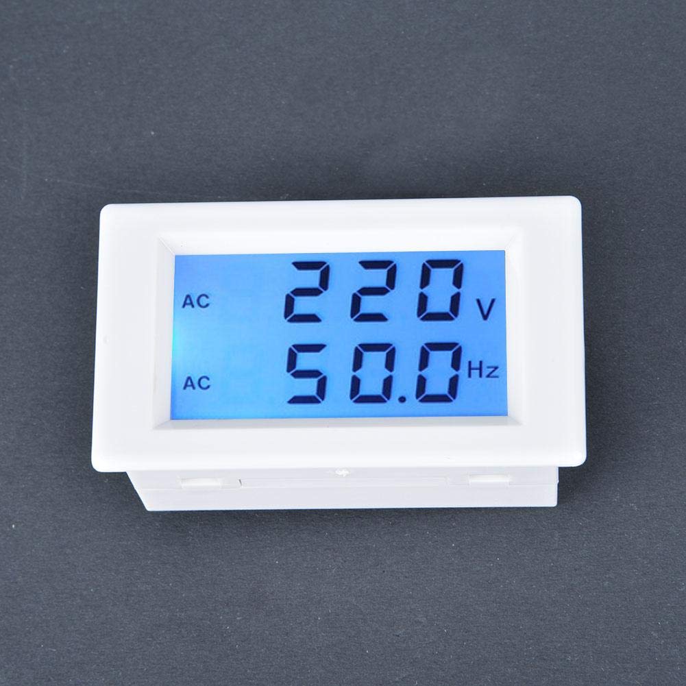 Buy Yencoly AC Voltmeter, Two-Wire LCD Screen Voltage Volt Meter ...