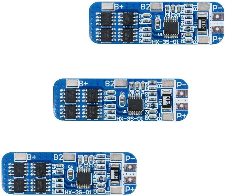Amazon.com: 3pcs Type C BMS 2S 3S 4S 1A 2A 4A 18650 Lithium Battery ...